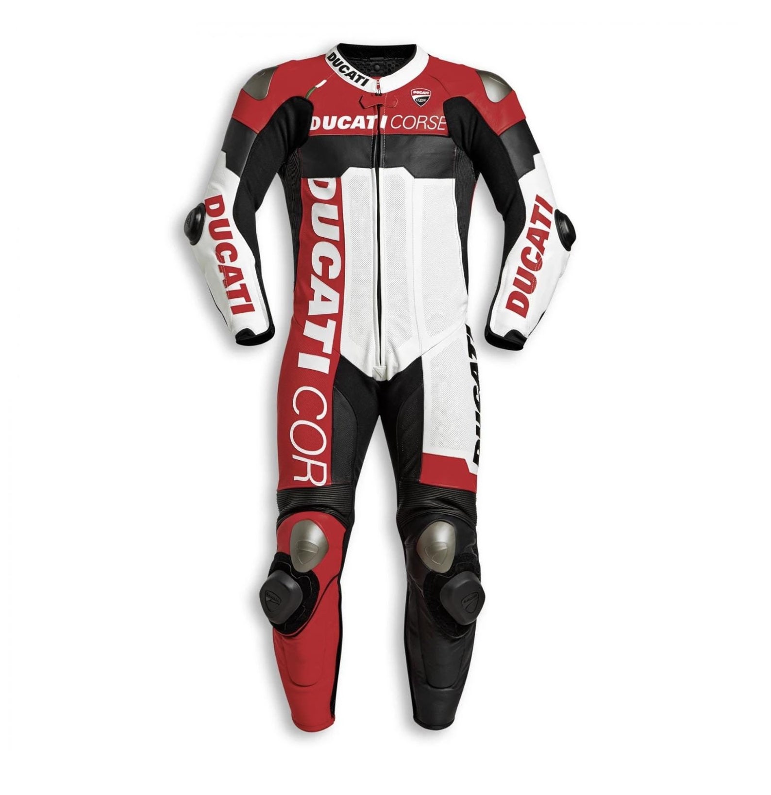 Ducati Motorbike Leather Suit CE Approved Suit With Protective Armours ...