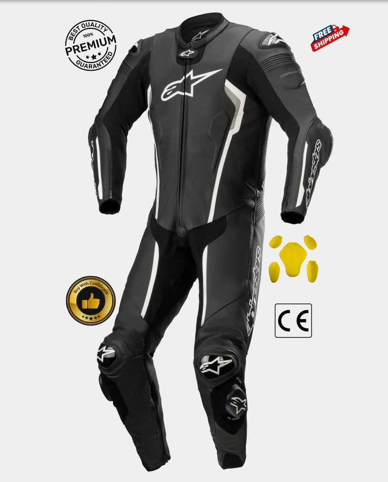 Alpinestar Premium Quality Custom Motorbike Racing Leather Suit CE ...