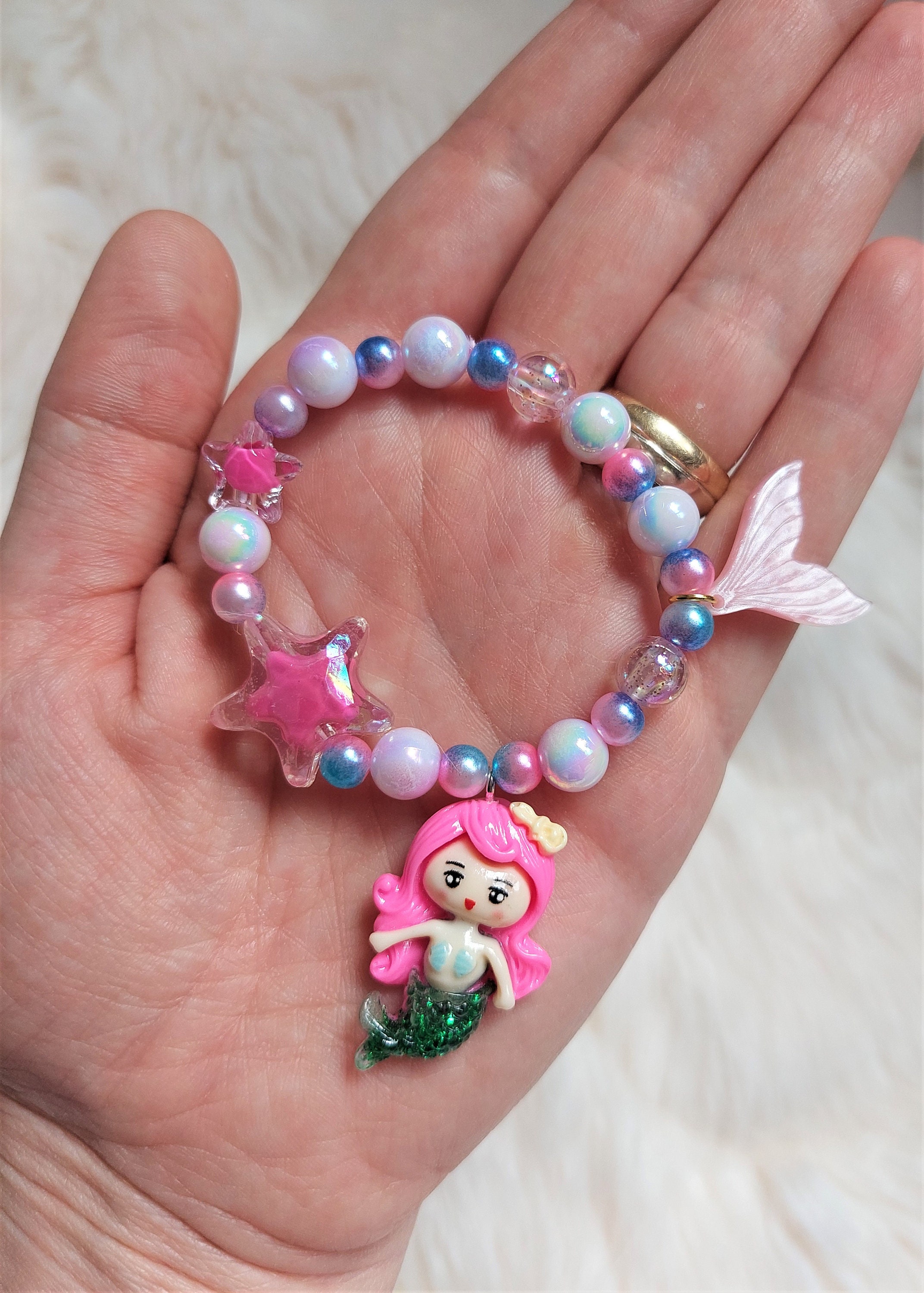 Make Your Own Mermaid Bracelet Girls Diy Jewellery Mermaid - Etsy UK