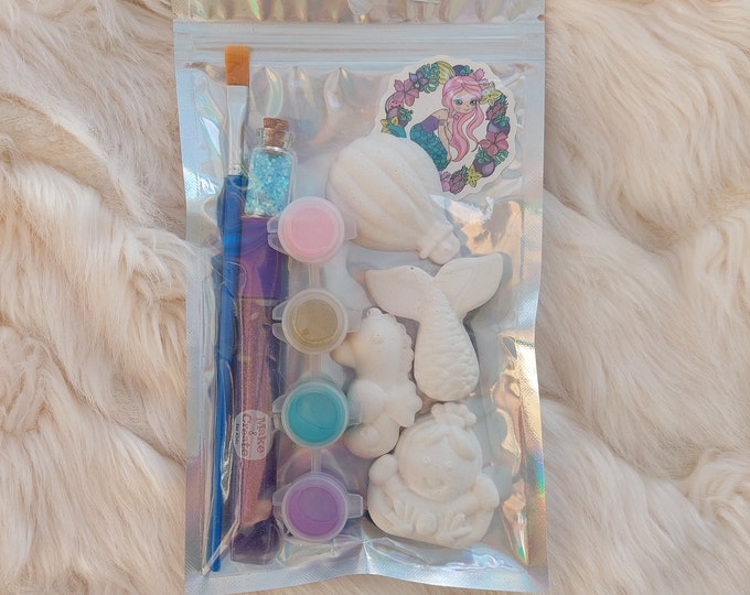 Paint Your Own Mermaids Figures, Girls Mermaids Craft , Girls Party Bag ...