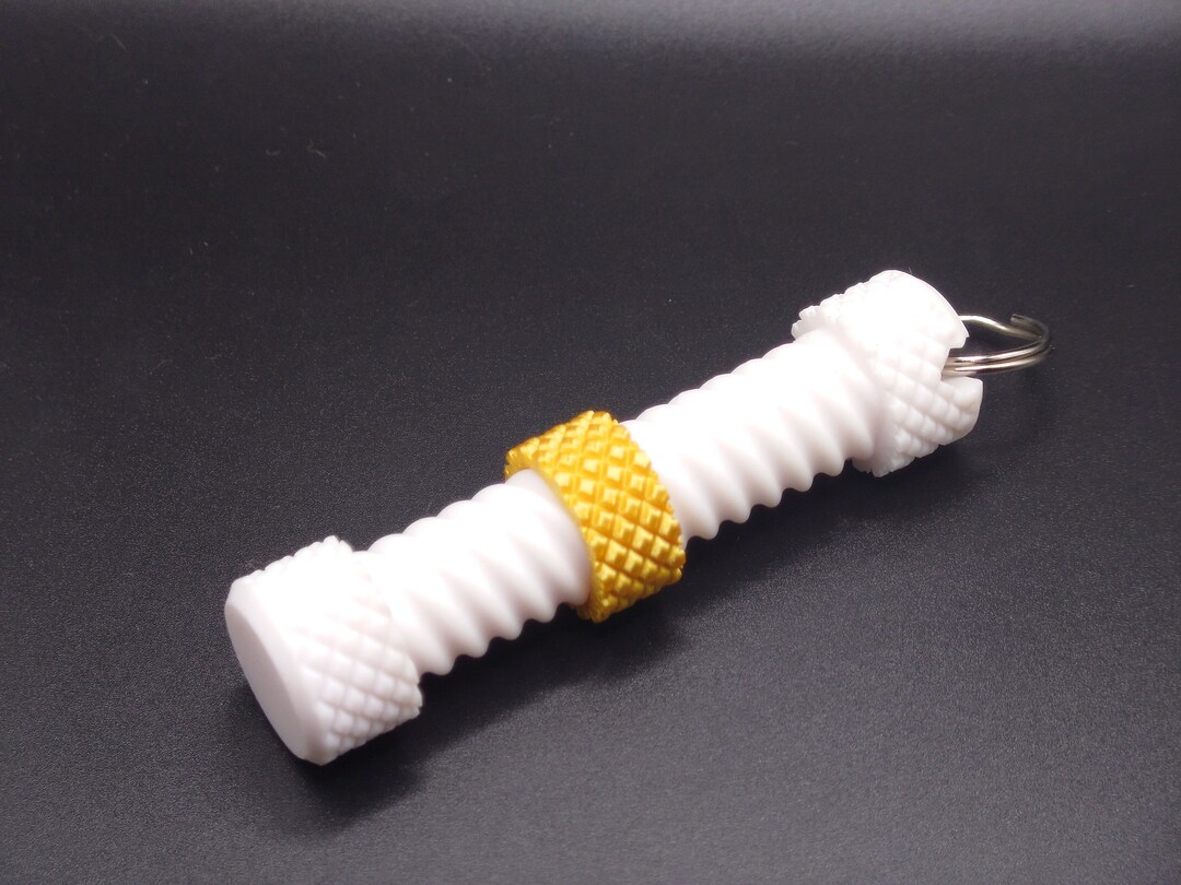 3D Printed Fidget Extended Thick Bolt Keyring A Great Fidget Toy, Ideal ...
