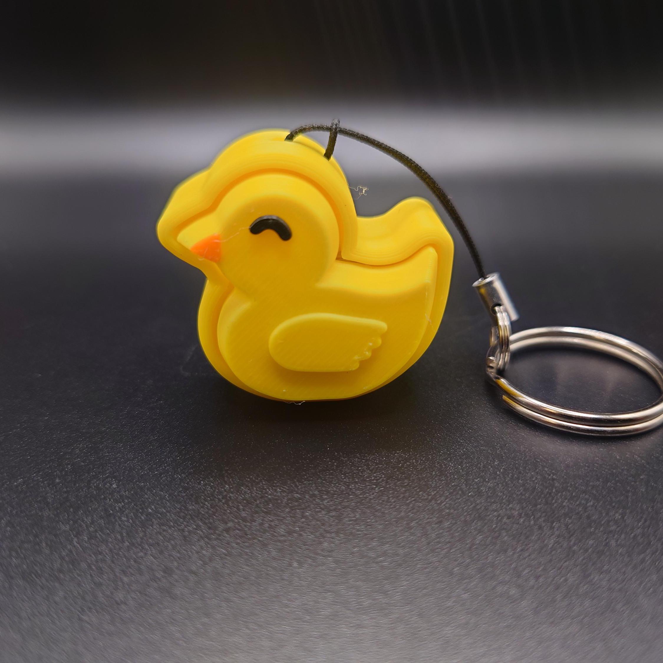 Clicky Duck Fidget Toy - 3D Printed Keyboard Switch Fidget Keyring ...