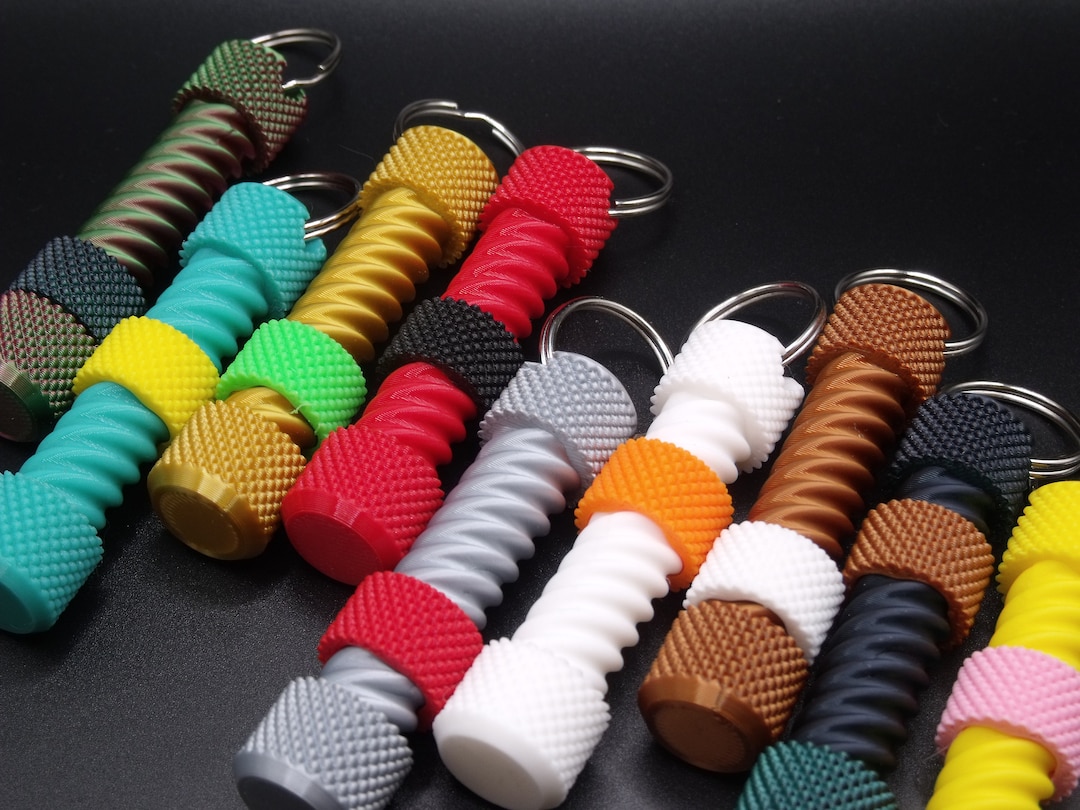 3D Printed Fidget Bolt Keyring: Sensory Desk Toy - Etsy
