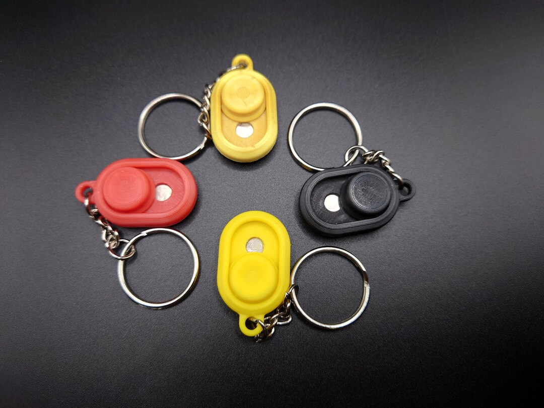 3D Printed Magnetic Thumb Fidget Keychain , Great Tactile EDC Addition ...