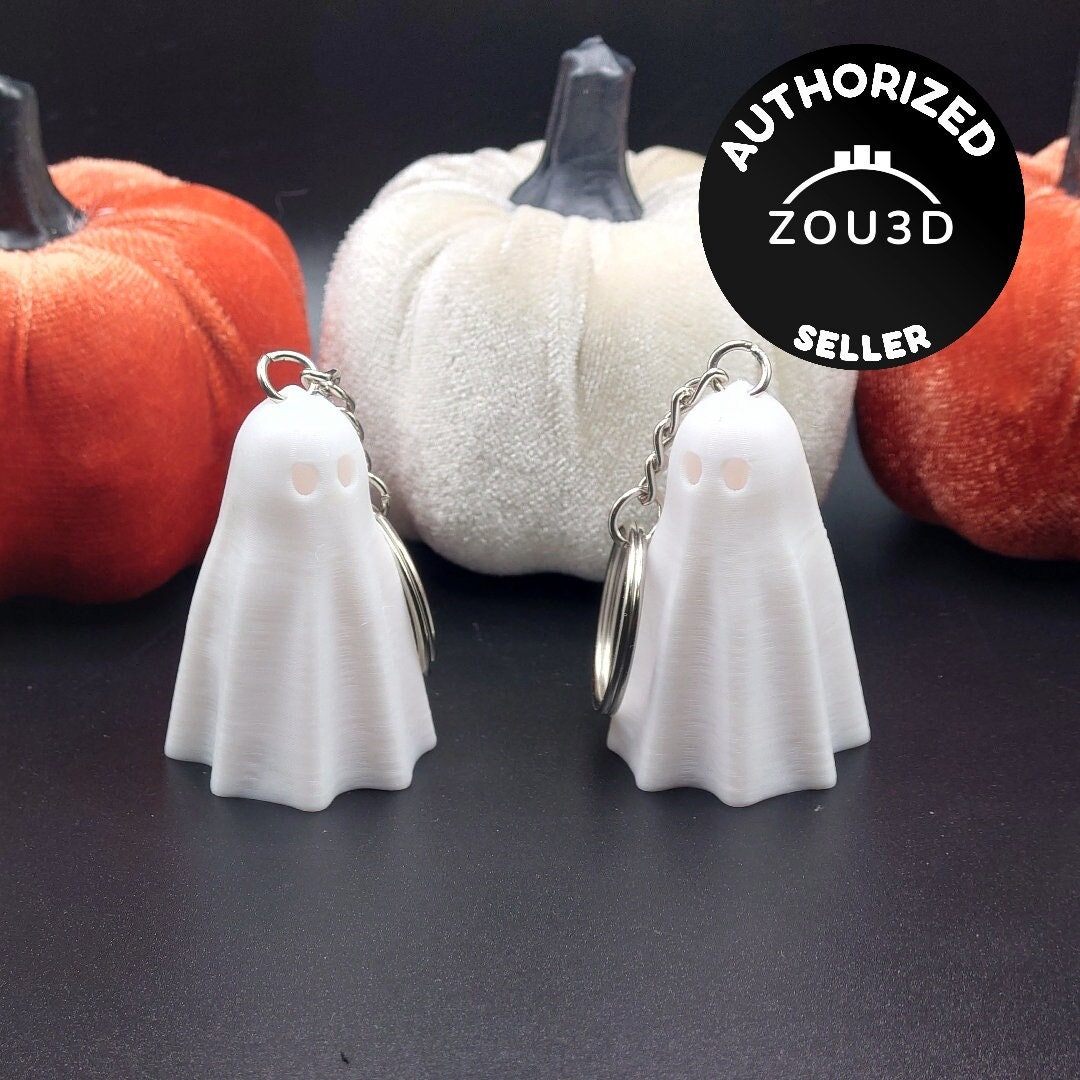 Ghost 3D Printed Keyring / Fidget Toy for Halloween - Etsy UK