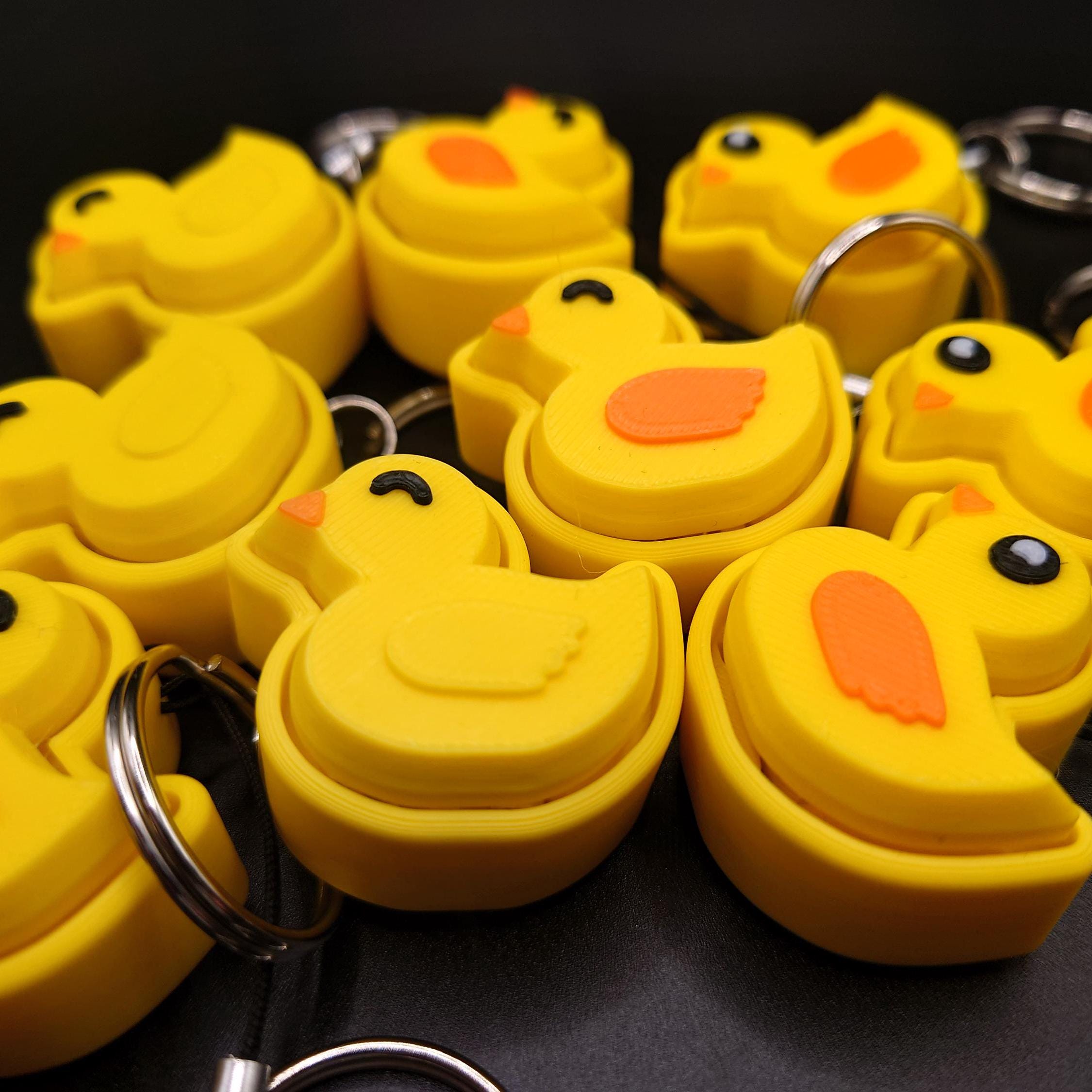 Clicky Duck Fidget Toy - 3D Printed Keyboard Switch Fidget Keyring ...