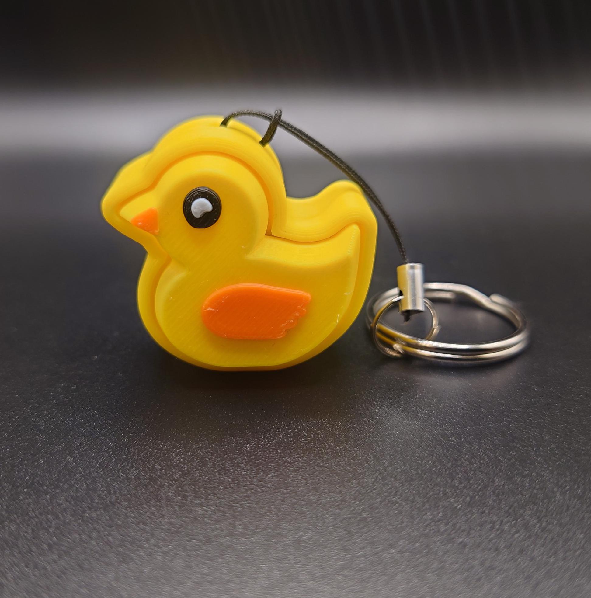 Clicky Duck Fidget Toy - 3D Printed Keyboard Switch Fidget Keyring ...
