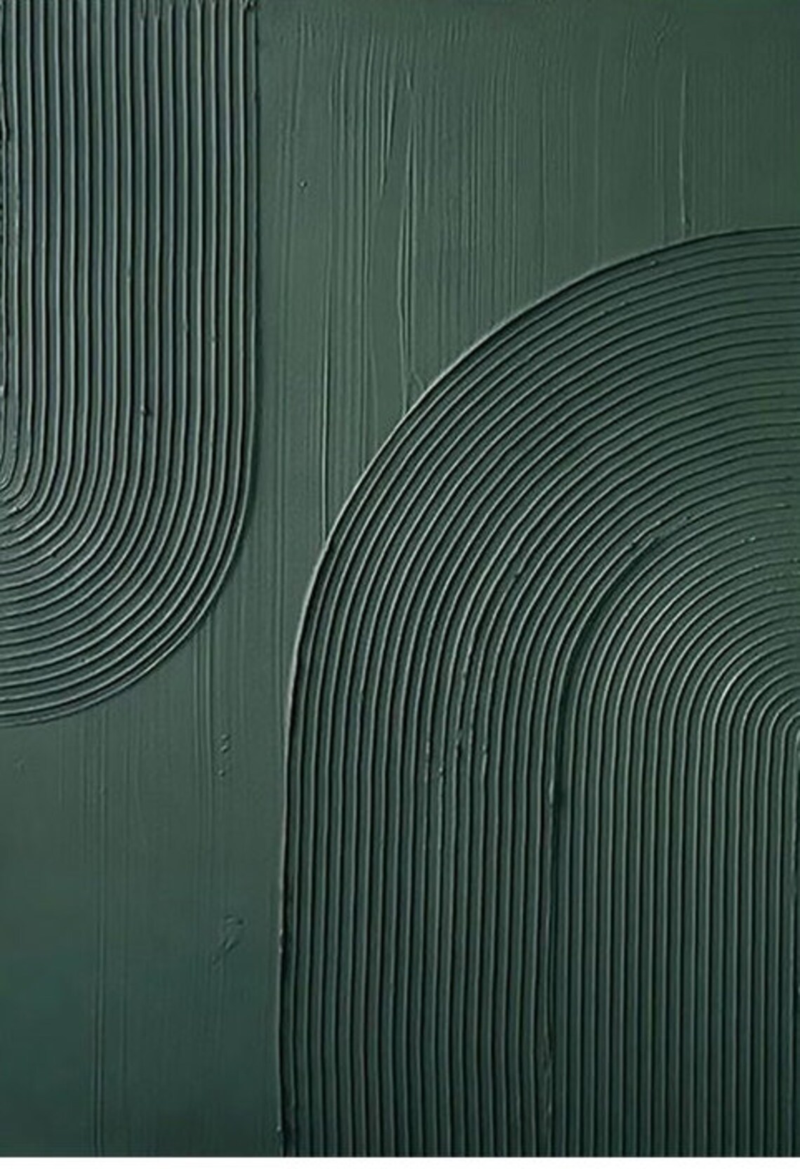 Large Green Arches Artwork, Modern Hand-painted Thick Texture Acrylic ...