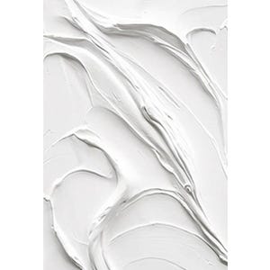 Pure White Thick Textured Art, Large Size Handmade Palette Knife Canvas ...