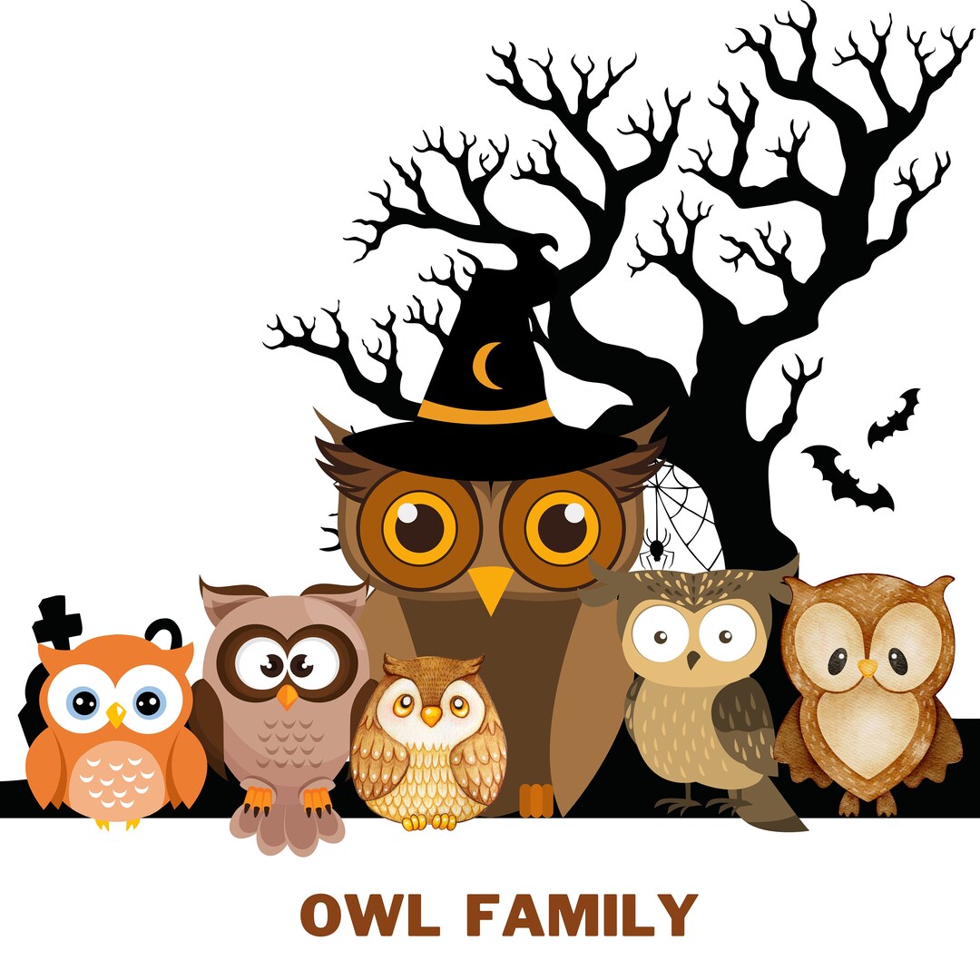 Owl Family Svg, Owl Family Png, Jpg. Halloween SVG, JPG, PNG ...