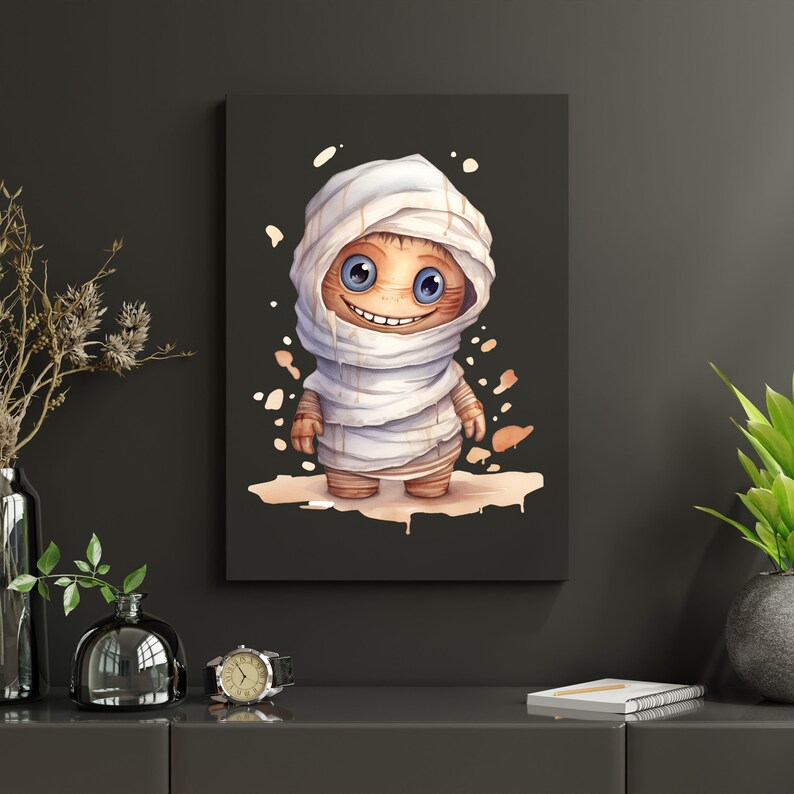 8 Designs, Cute Kawaii Mummies Clipart, Cartoon Commercial Use ...