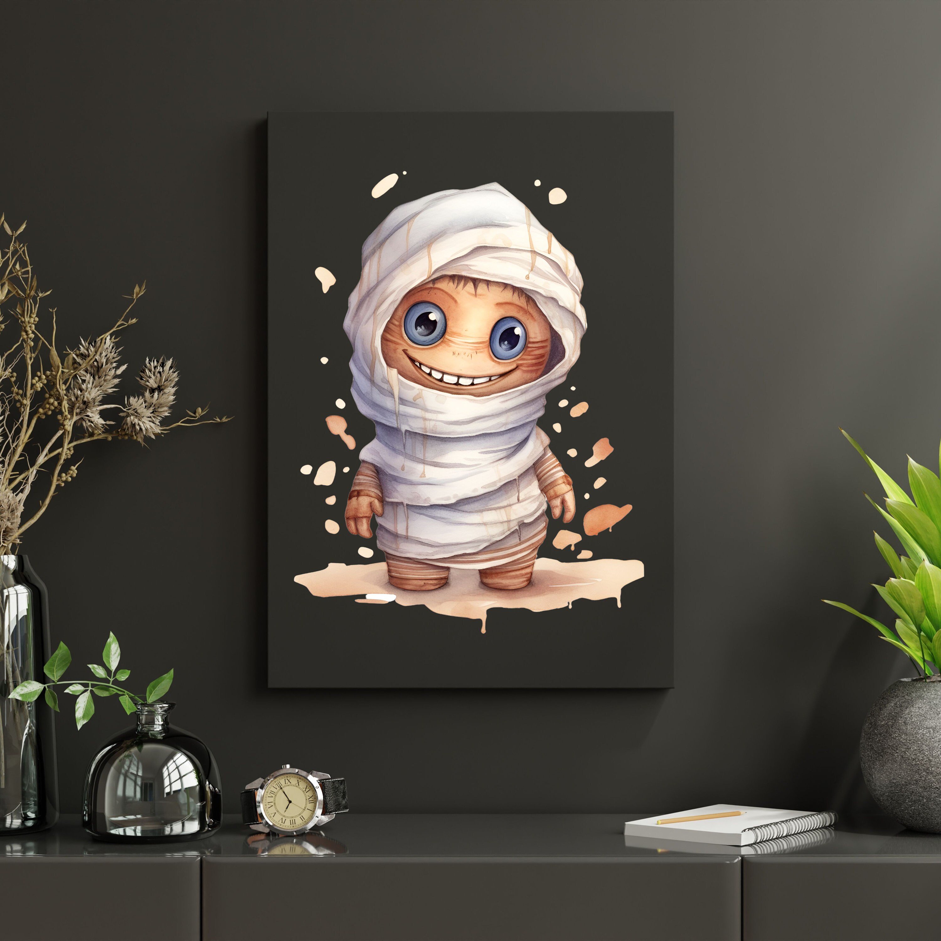 8 Designs, Cute Kawaii Mummies Clipart, Cartoon Commercial Use ...