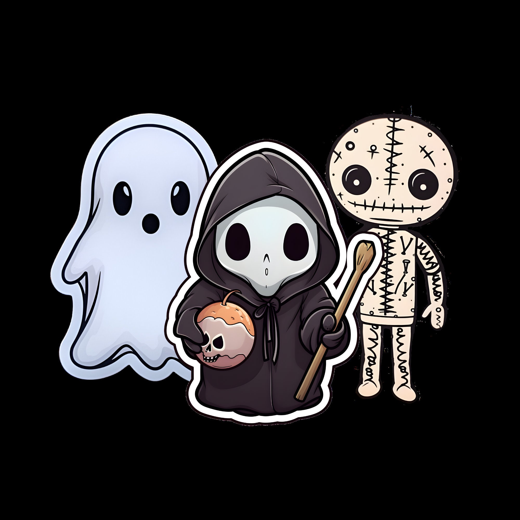 Halloween Horror Clipart Digital Download PNG File Autumn - Etsy