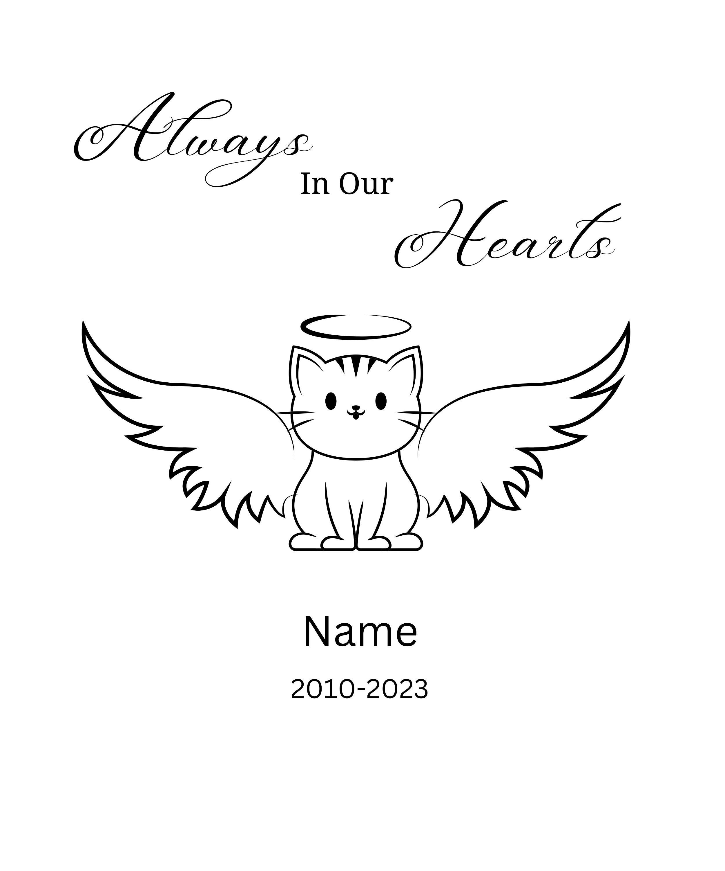 Memorial SVG Angel Svg Funeral Svg Commercial Use Loved - Etsy Hong Kong