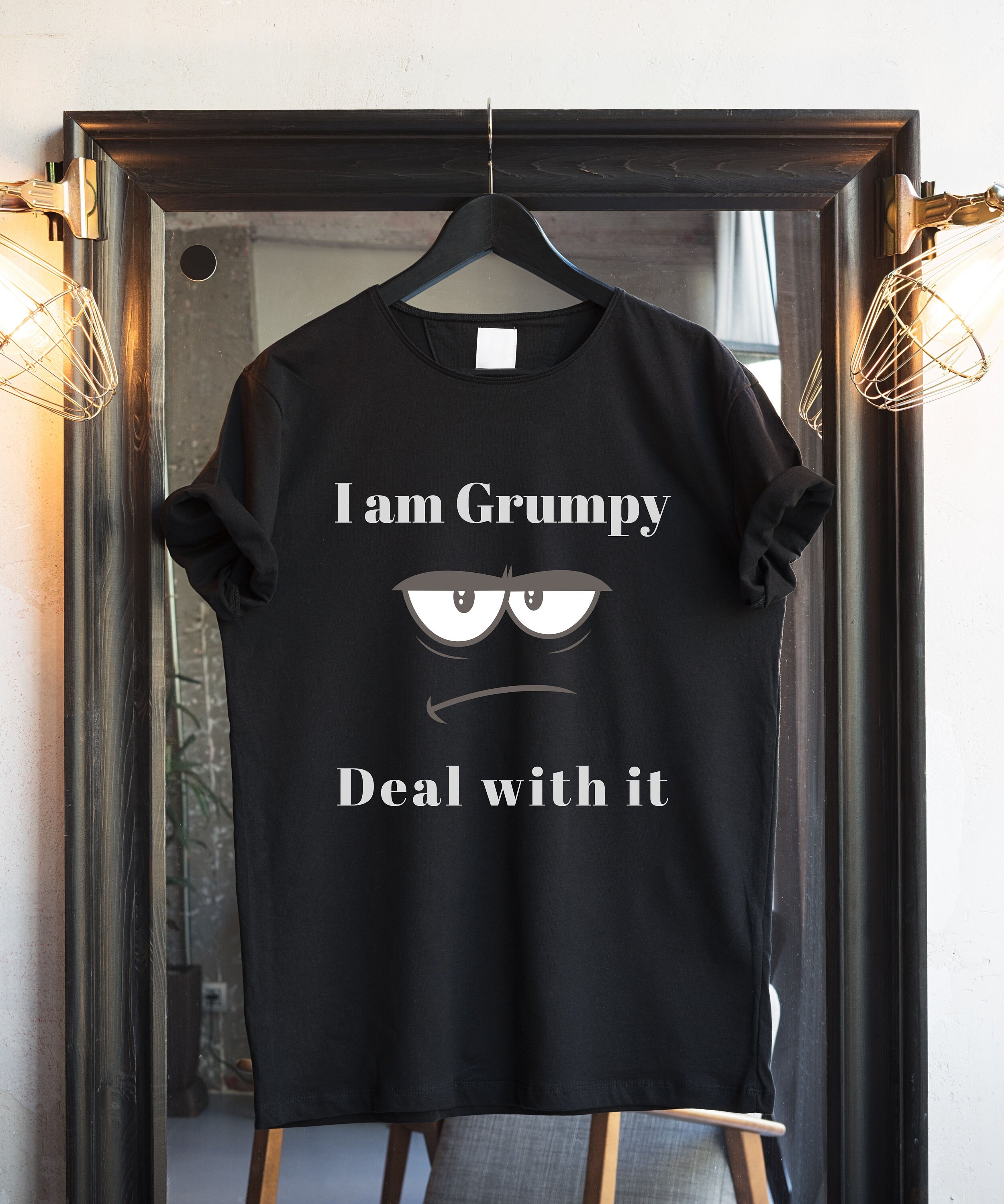 Grumpy Face Svg, Png. Funny, Humorous, Grouchy Bad-tempered Humour ...