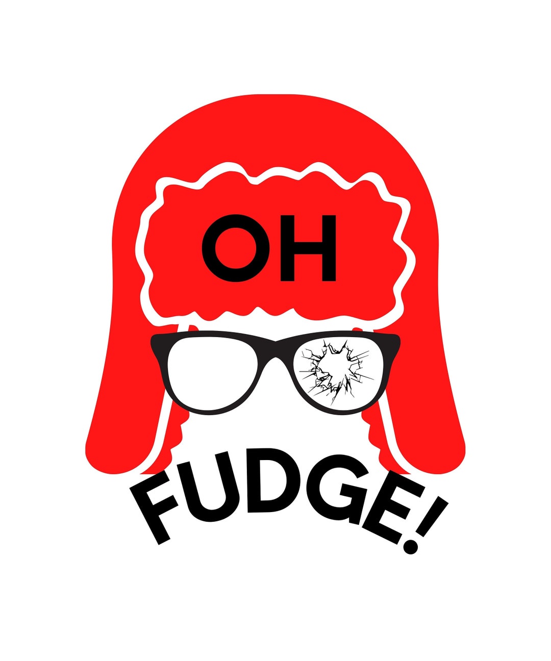 Oh Fudge SVG Cut File Clip Art Cricut Ralphie Funny - Etsy