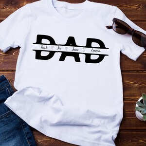 Dad SVG, Father Svg, Father's Day SVG, Dad Split Name Frame Svg, Dad ...