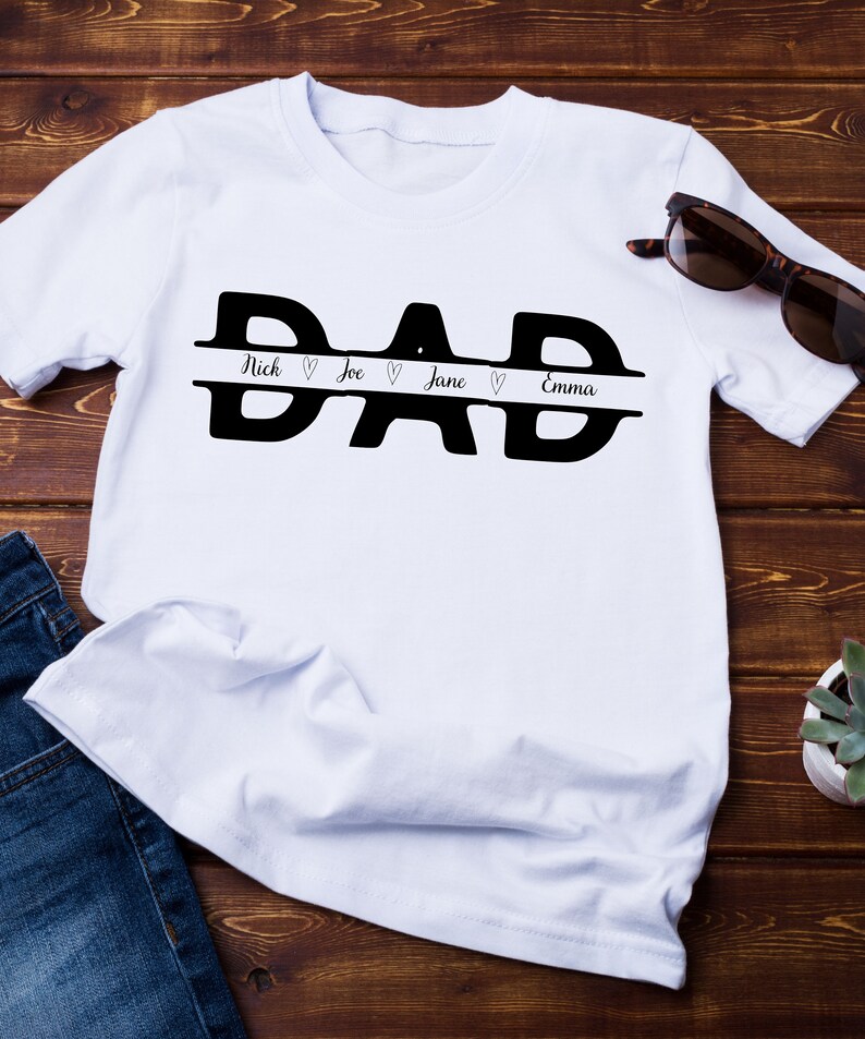 Dad SVG, Father Svg, Father's Day SVG, Dad Split Name Frame Svg, Dad ...