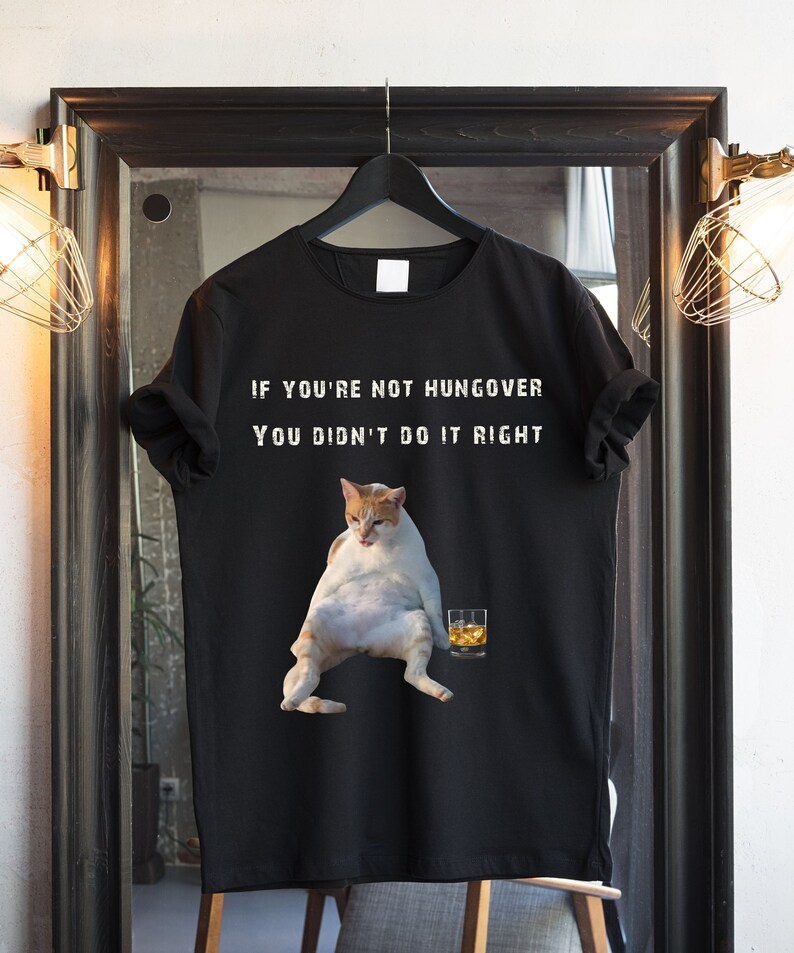 Hangover Cat, Funny Png, Jpeg, If You're Not Hangover. You Didn't Do It ...