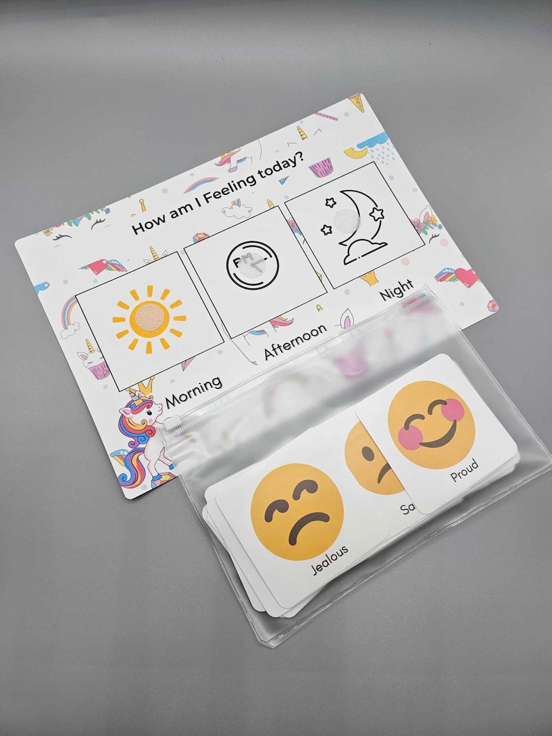 Girls Personalised Emotion Chart Visual for Communication for ASD - Etsy UK