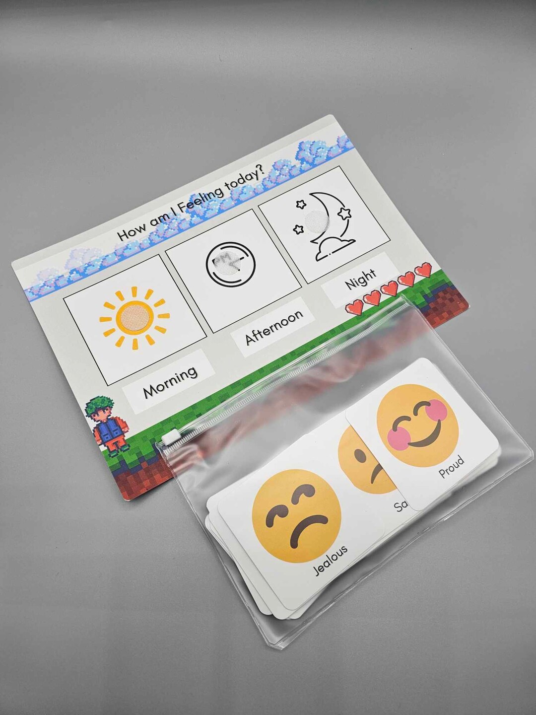 Boy's Personalised Emotion Chart Visual Communication for ASD - Etsy