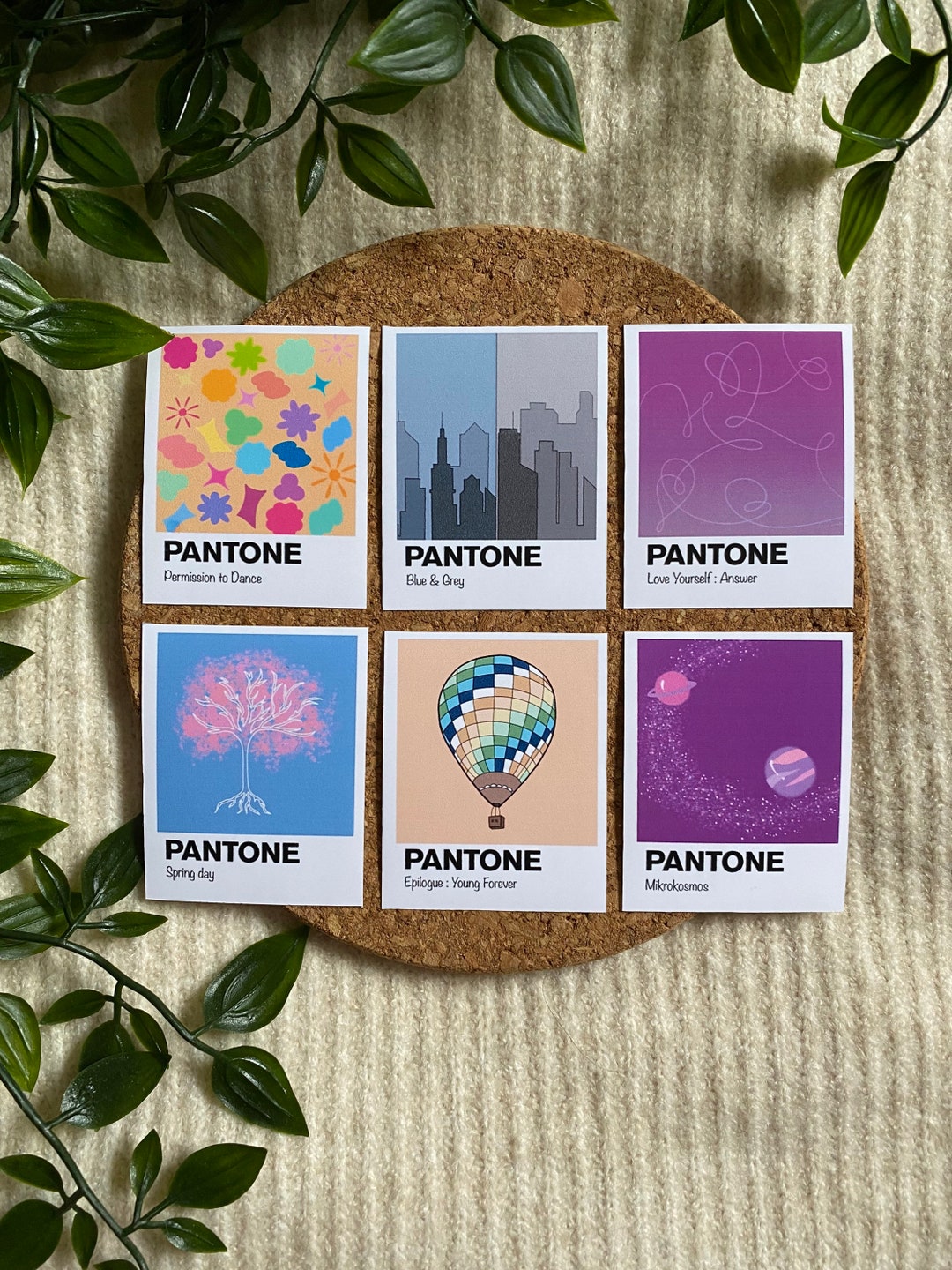BTS Fan Art Stickers "pantone" / Kpop Stickers / Autocollants BTS - Etsy