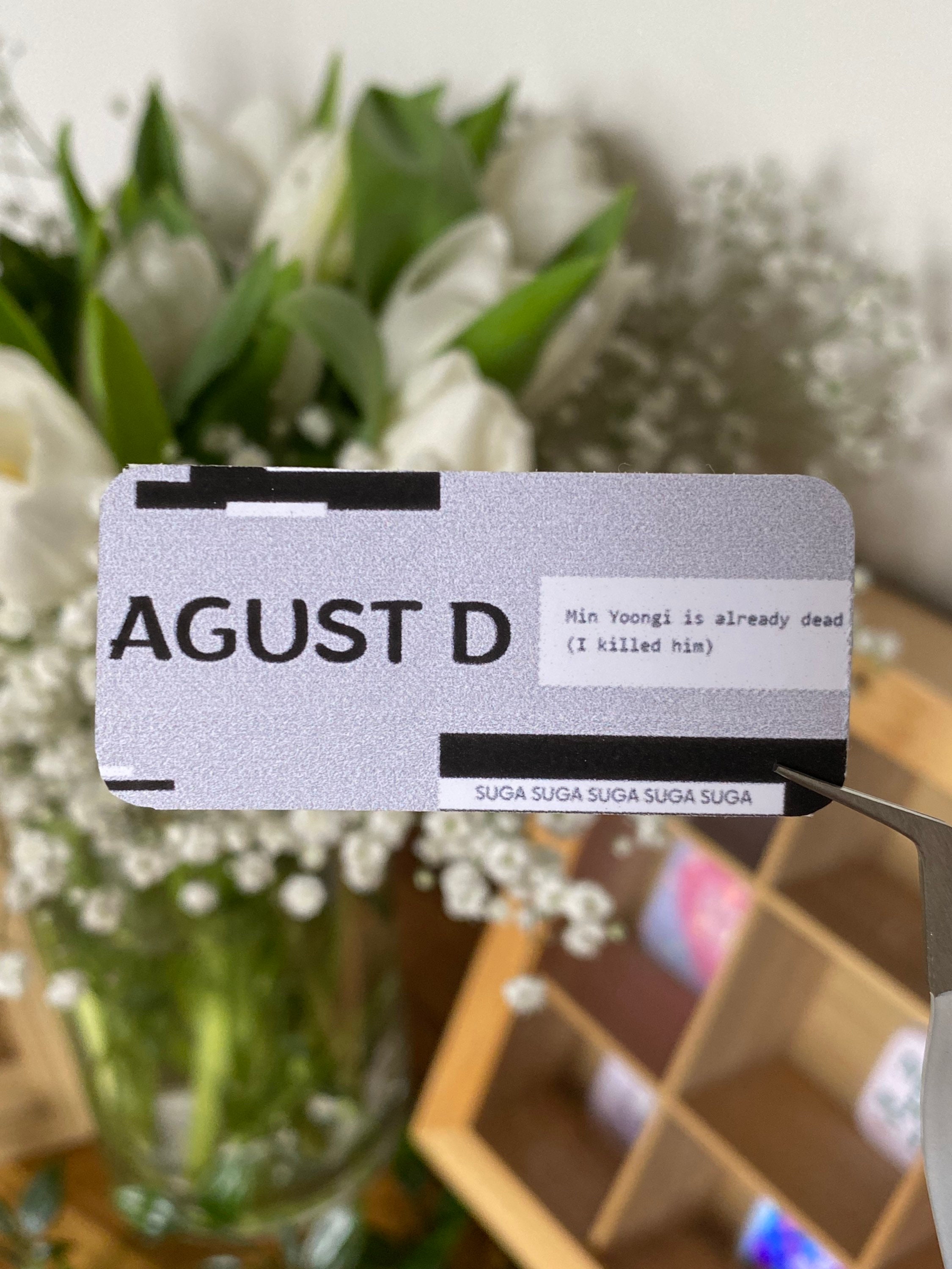 BTS agust D Sticker / Cute Kpop Sticker / Autocollant BTS - Etsy