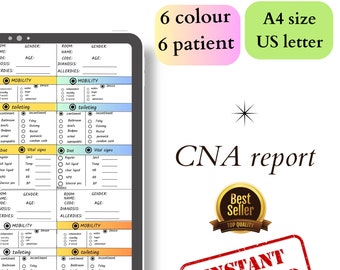 12 Patients/residents Nurse Report Sheet LTC/SNF/ICF version - Etsy