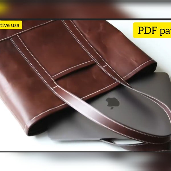 Leather Laptop Bag Pattern - Etsy