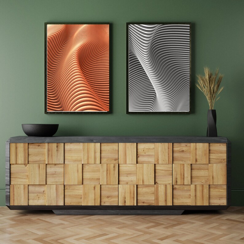 Parametric Wall Art 2 Set Parametric Art Wall Panel Décor - Etsy
