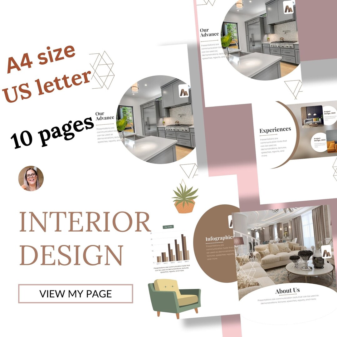 Interior Design Templatea4 US Size Cma Packet Client - Etsy