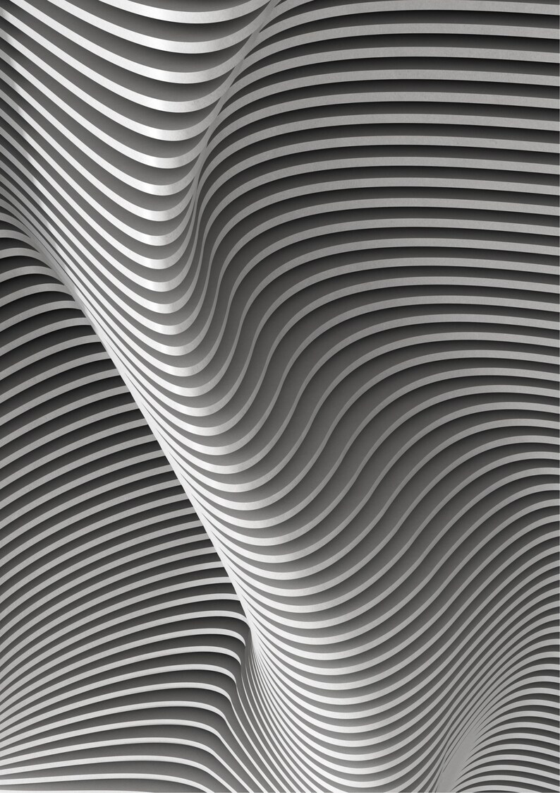 Parametric Wall Art 2 Set Parametric Art Wall Panel Décor - Etsy