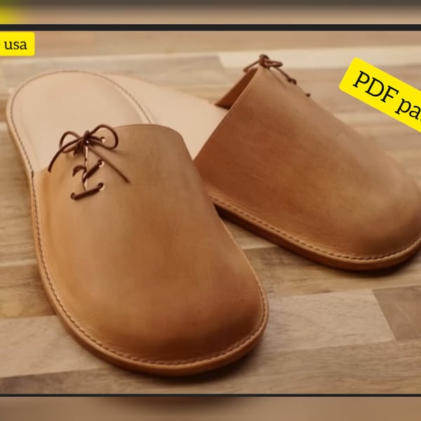 Leather Slippers - Etsy