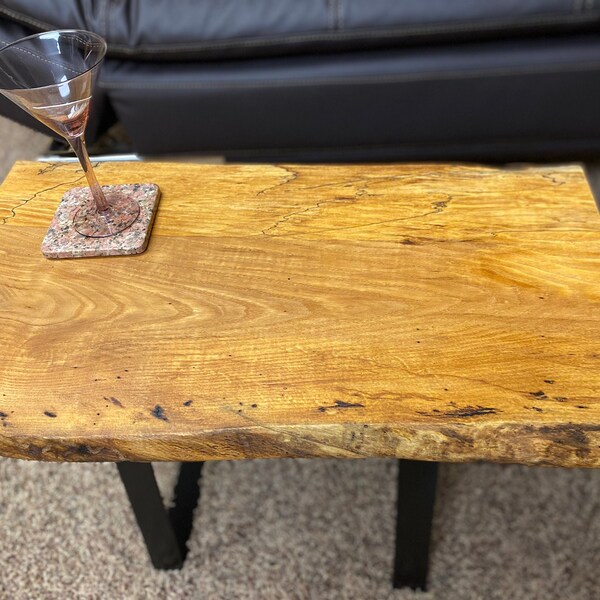 Live Edge End Table - Etsy