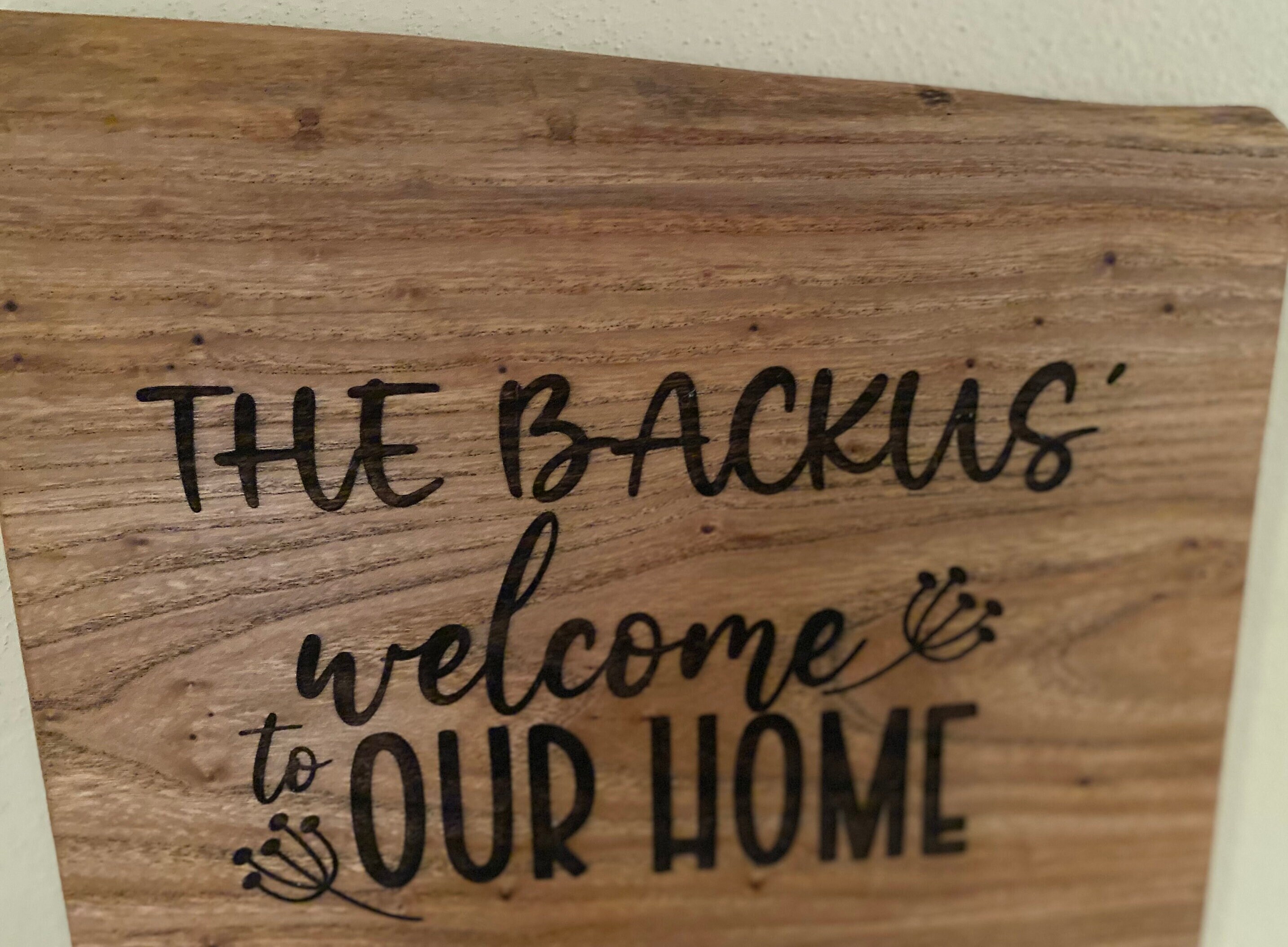 Custom Name Panel | Live Edge Name Panel | Last Name Sign | Welcome to ...