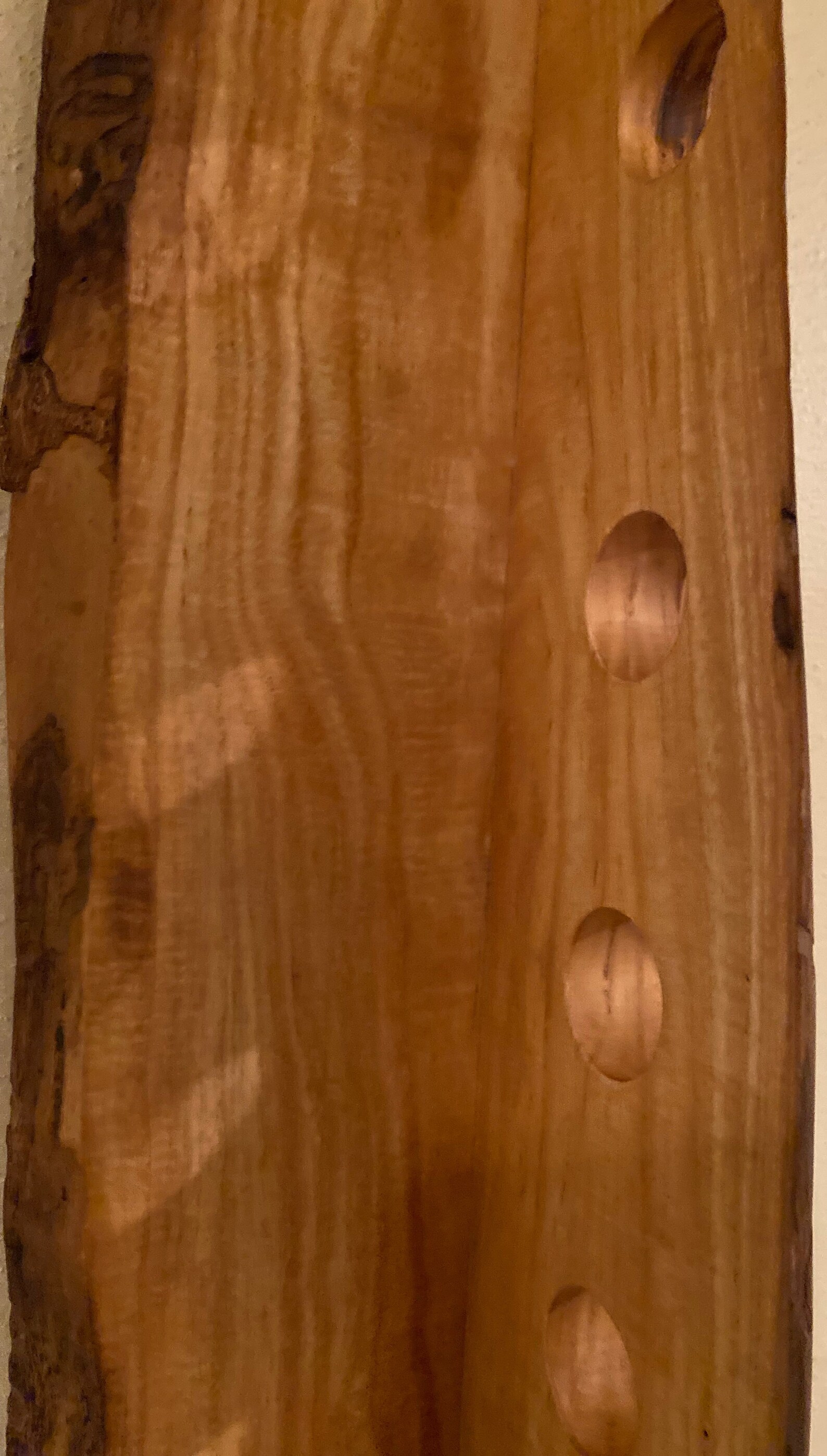 Live Edge Hanging Five-bottle Wine Rack: Finished With Varnish Oil - Etsy