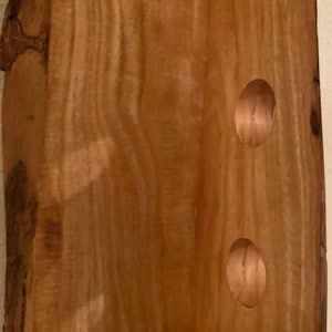 Live Edge Hanging Five-bottle Wine Rack: Finished With Varnish Oil - Etsy