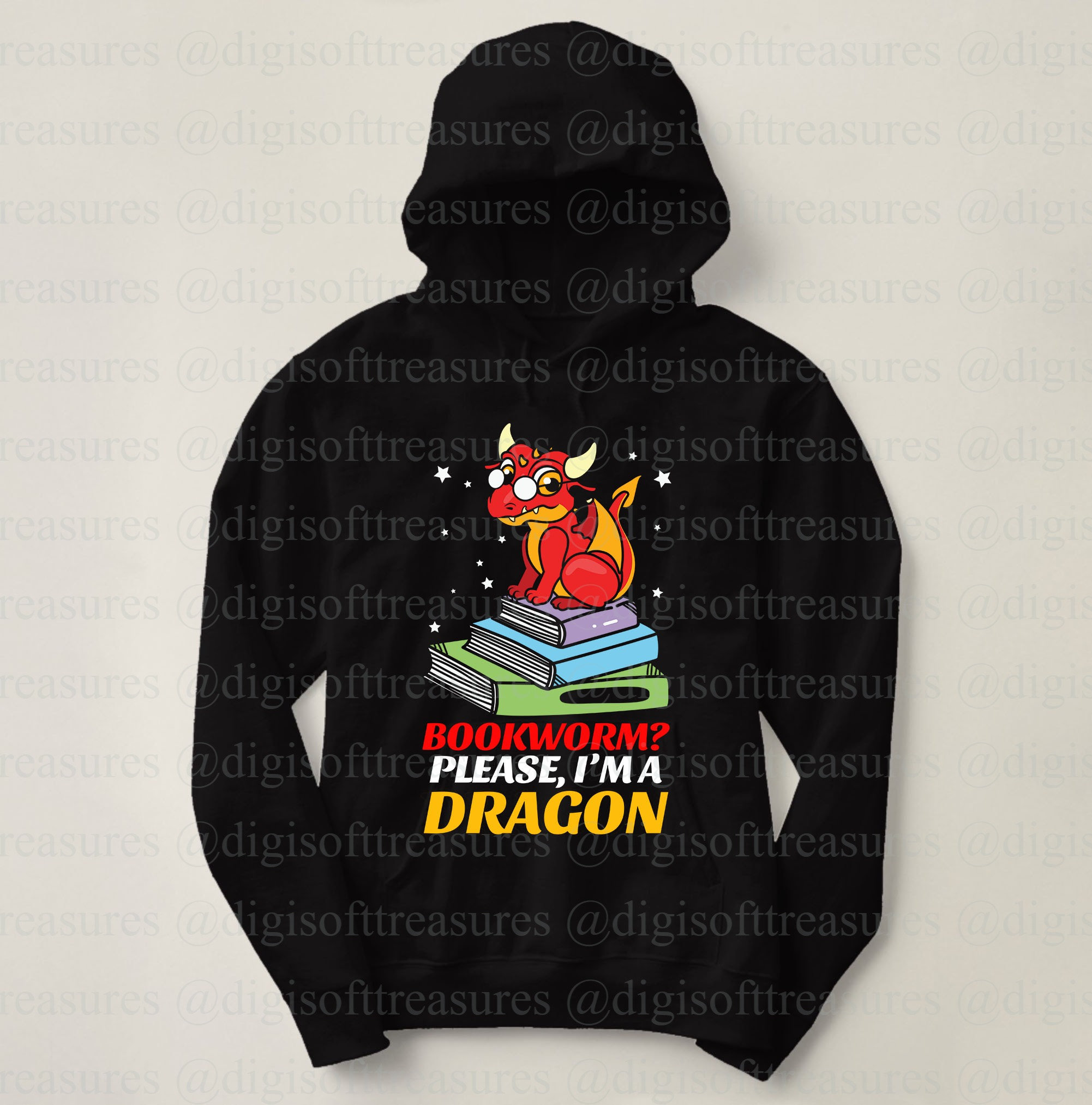 I'm Not a Bookworm I'm a Book Dragon Svg, Book Dragon Cut File, Bookish ...