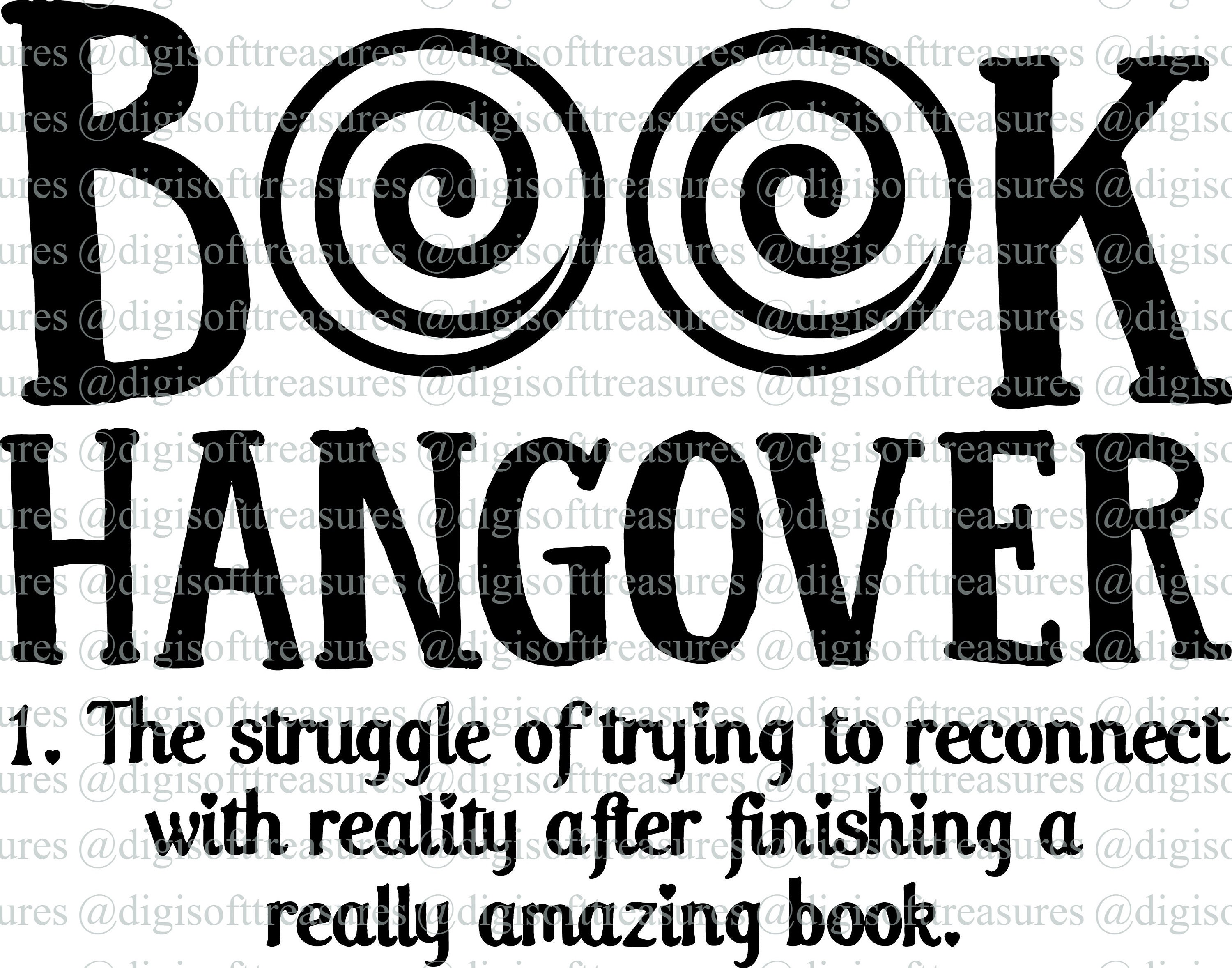 Book Hangover Definition Svg, Funny Book Lover Svg, Bookworm, Funny ...