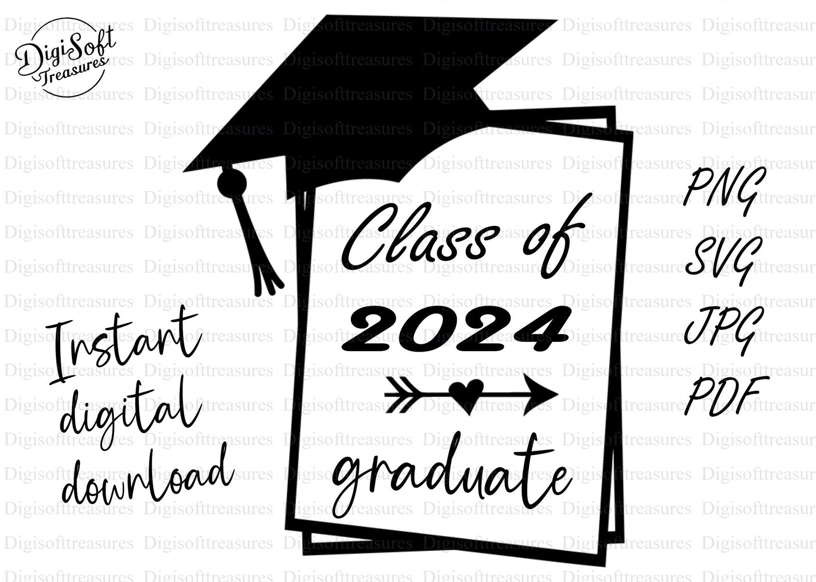 Class of 2024 Svg, Graduation Cap Svg, Graduation Svg, Senior 2024 Svg ...