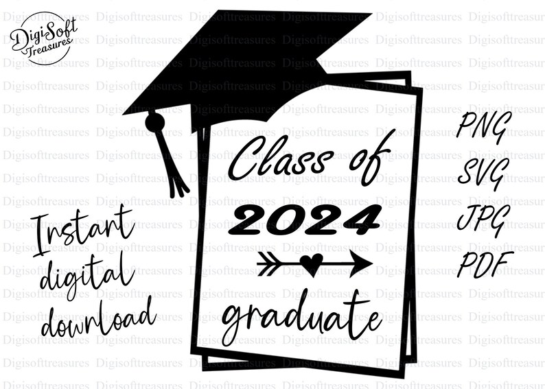 Class of 2024 Svg, Graduation Cap Svg, Graduation Svg, Senior 2024 Svg ...