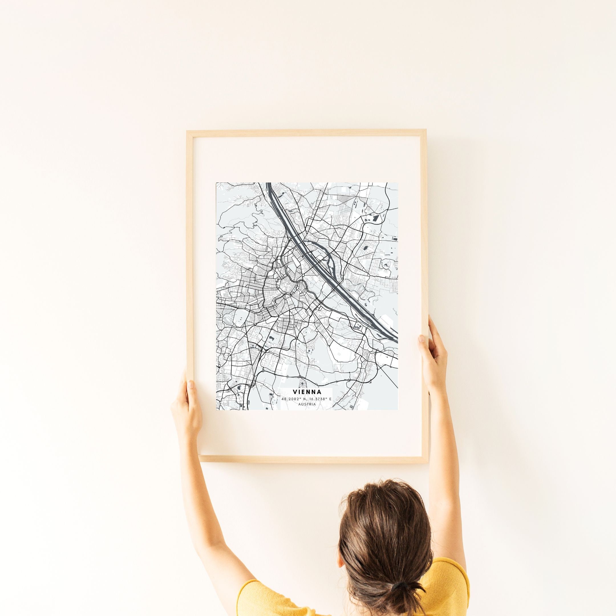 Caracas Map Print, Venezuela, Wall Art, Minimalist City Poster ...