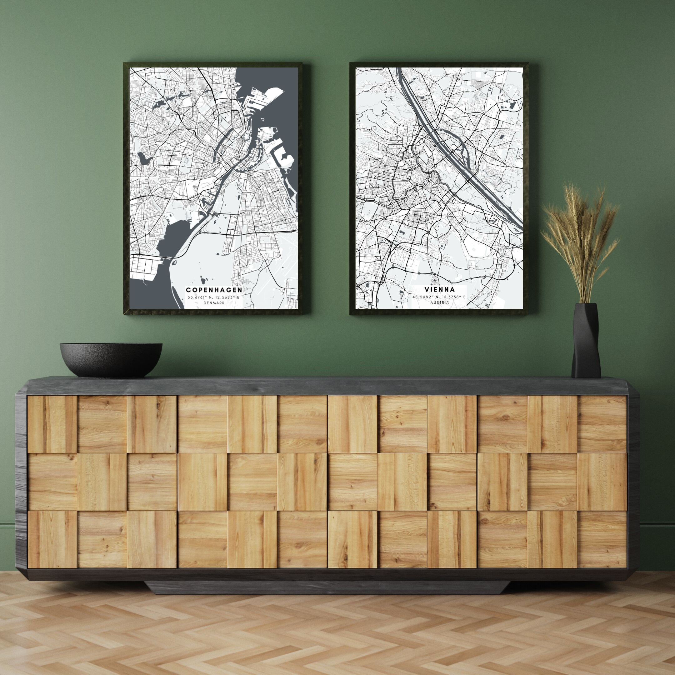 OSLO City Map, NO, Norway, Town Map, Minimalist Map Poster, Gift for Him, Minimalist Map Art ...