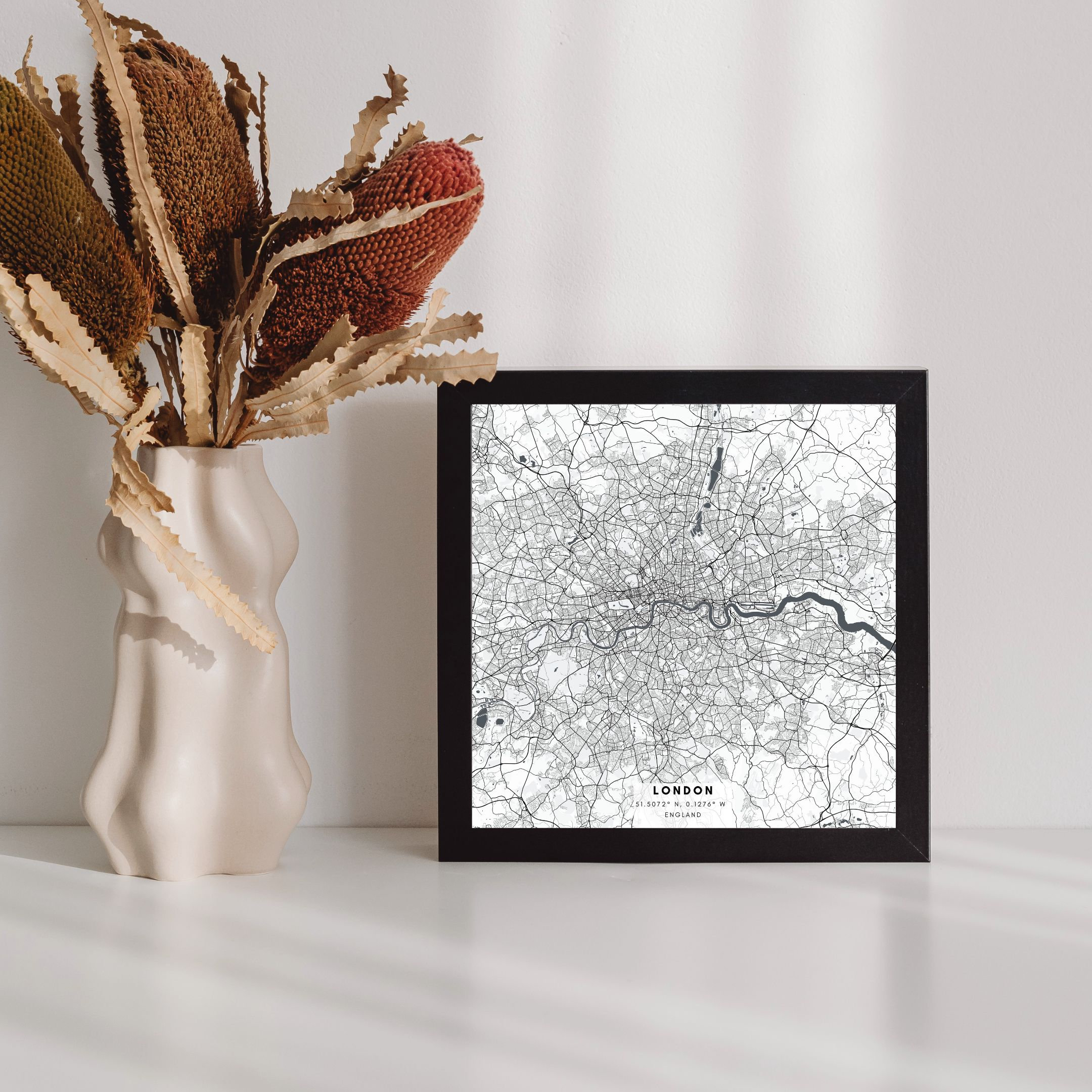 London Map Print, England, Wall Art, Minimalist City Poster, Printable ...