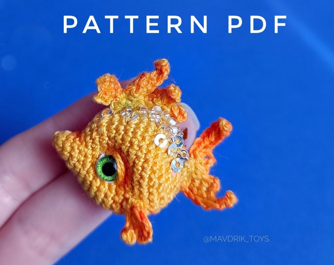 PATTERN: Yolly the Yellow Tang Pattern - Amigurumi Fish Pattern ...