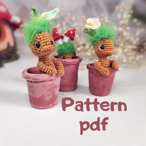 Pattern Plant Sprout Crochet DIY Tutorial in English - Etsy