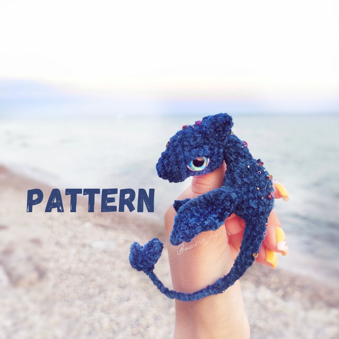 Pattern Water Dragon Crochet DIY Tutorial in English - Etsy