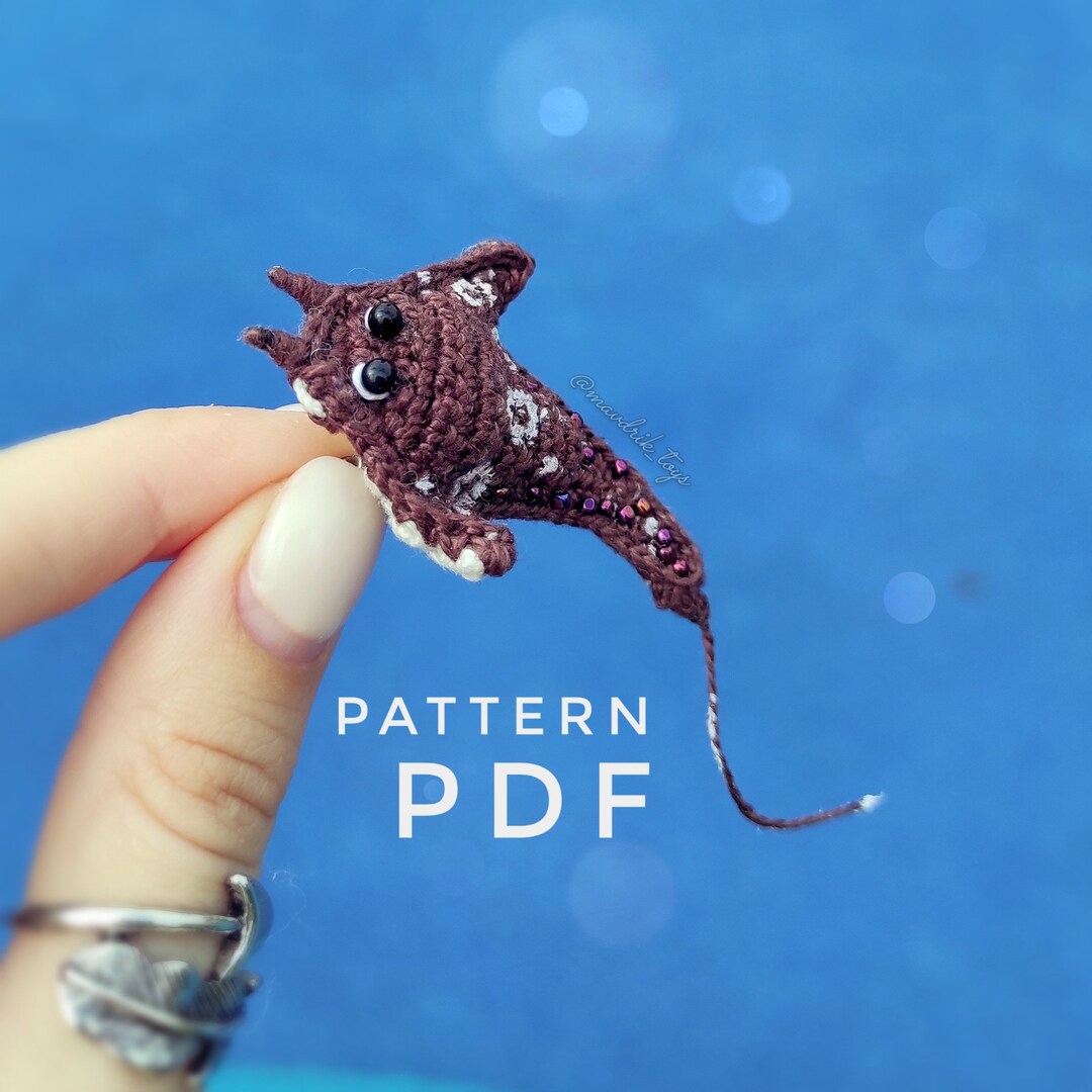 Pattern Stingray Crochet DIY Tutorial in English - Etsy