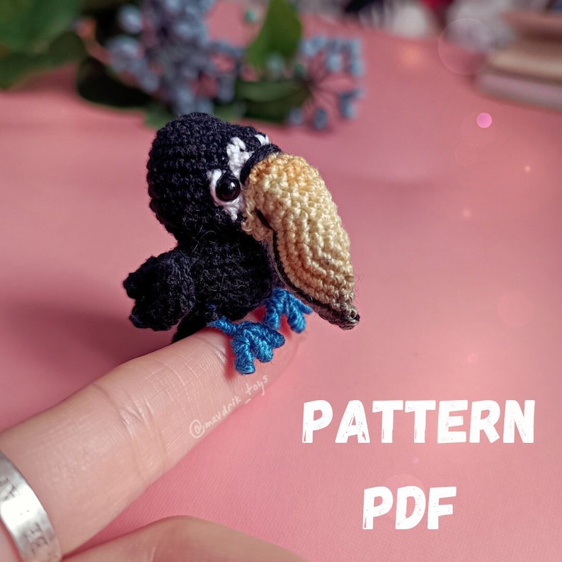 Pattern Toucan Bird Crochet DIY Tutorial in English - Etsy