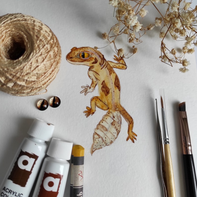 Pattern Gecko Crochet DIY Tutorial in English - Etsy